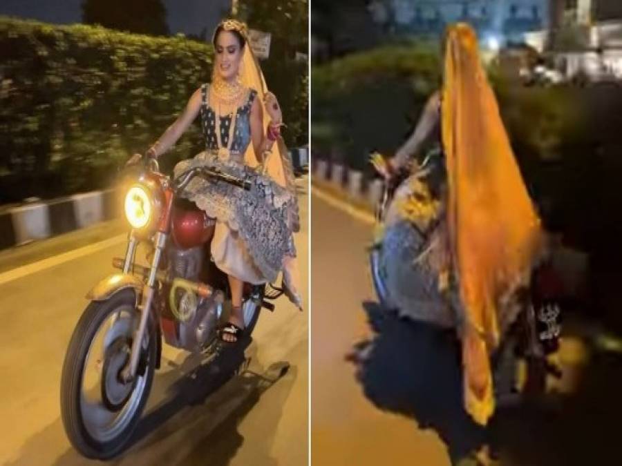 Noiva viraliza ao ir para o casamento pilotando moto - Portal Ururau ... Noiva viraliza ao ir para o casamento pilotando moto - Portal Ururau ...